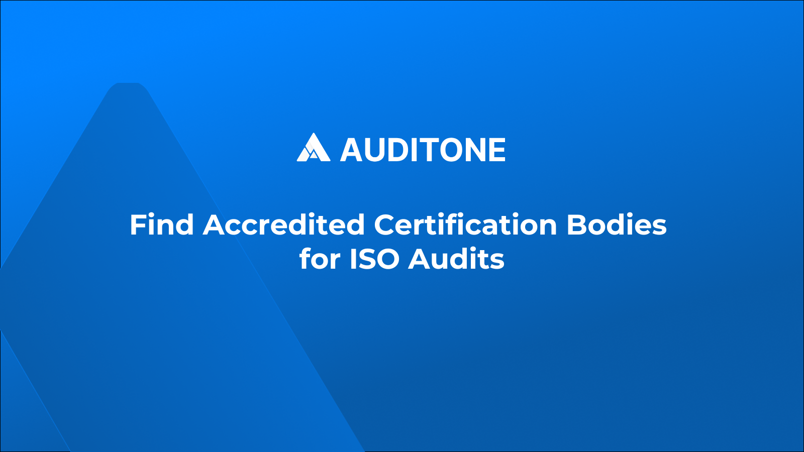 Search Certification Bodies for ISO Standards Worldwide | AuditOne